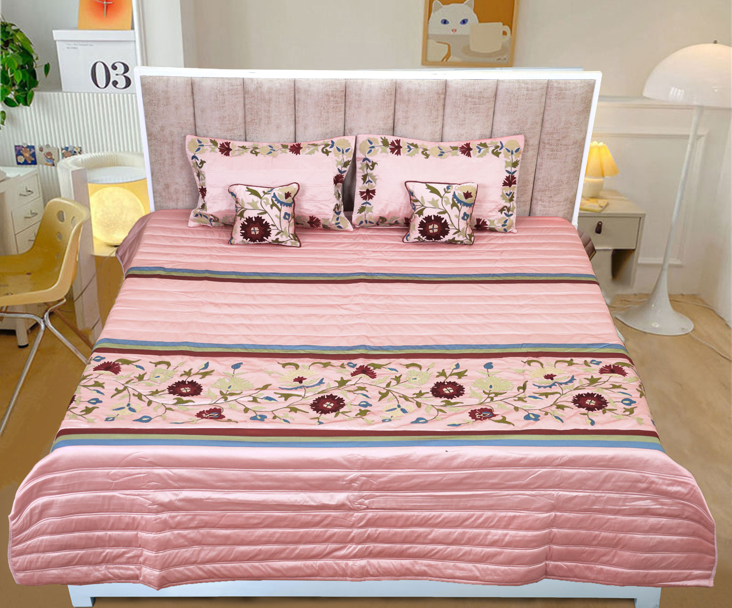 Buy Luxury Quilted Bedspreads Online | Best Bed Cover Sets India | Sughati