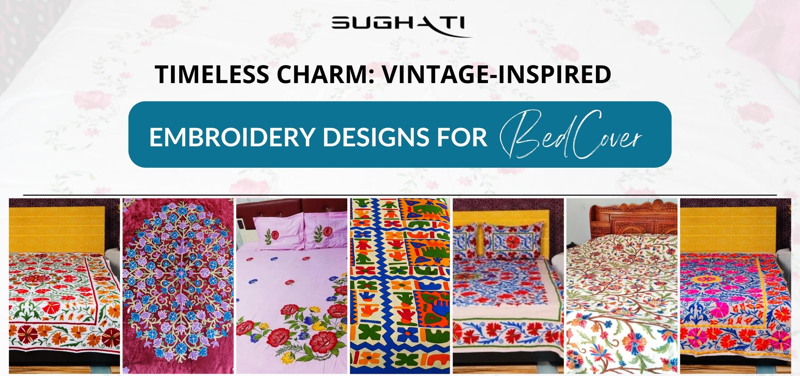 Embroidery Designs For Bed Covers Bed Sheets: Bed Sheets Online,